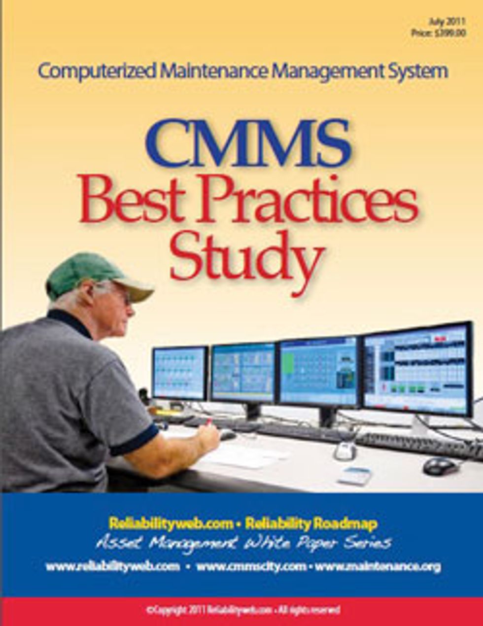 Reliabilityweb CMMS Best Practices Study - A Perspective