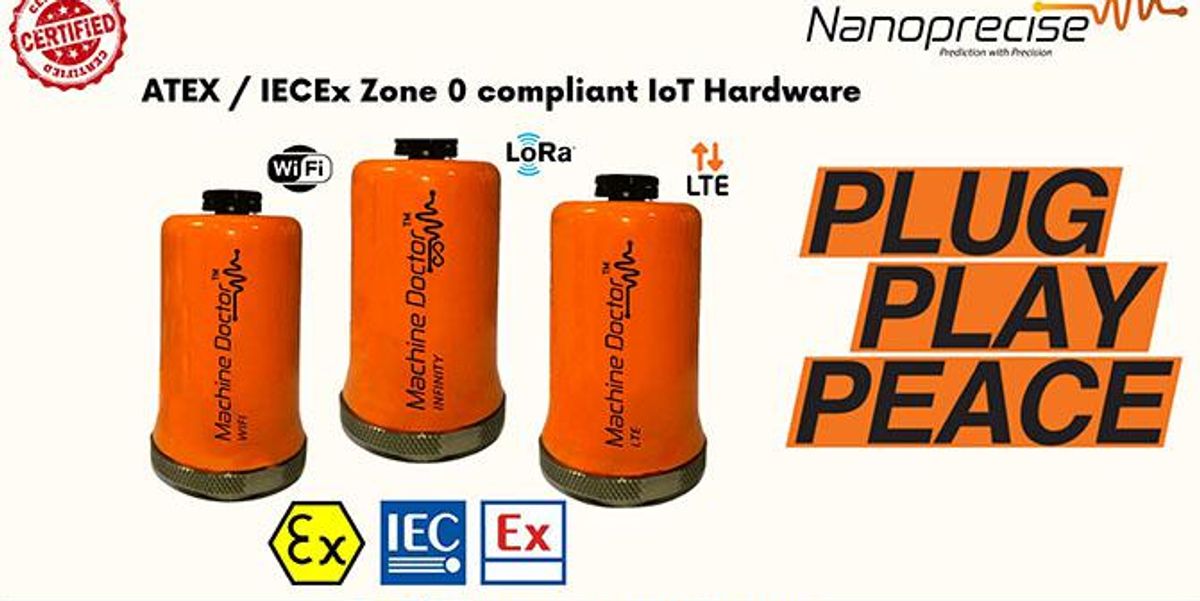 Reliabilityweb Nanoprecise Sci IoT Sensors are now certified for ...