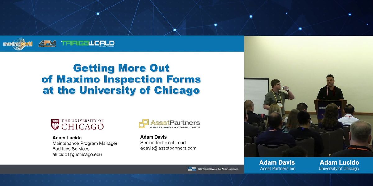 Reliabilityweb Getting More Out of Maximo Inspection Forms