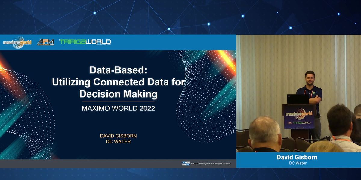 Reliabilityweb Maximo and other data sources using data visualization tools