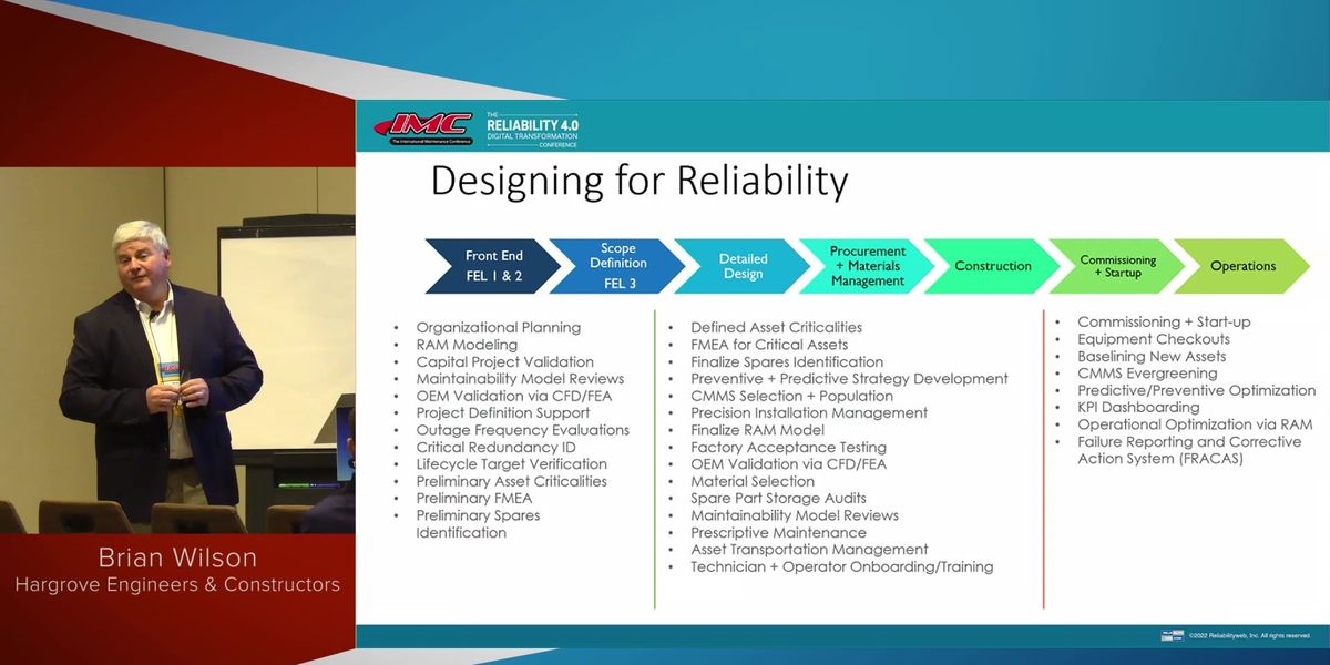 Reliabilityweb How to get reliability into the design process.