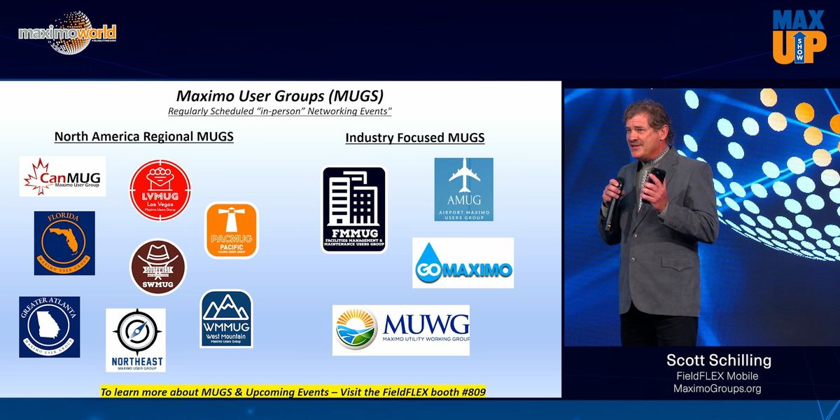 Reliabilityweb MUGS, Maximo® User Groups.