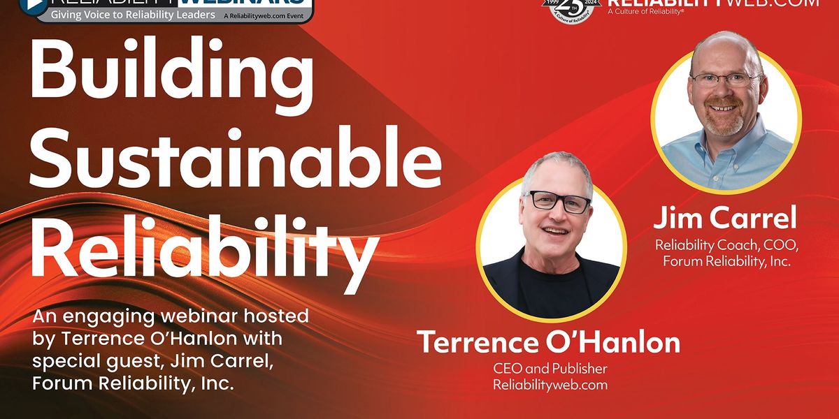 Reliabilityweb Sustainable, resilient reliability begins with foundations.