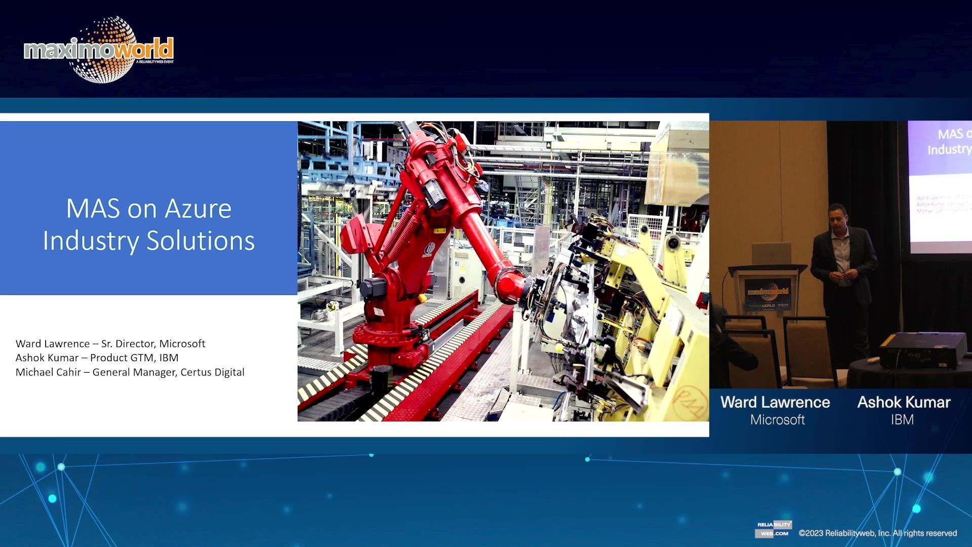 Reliabilityweb Microsoft Azure is a platform for IBM MAS to cloud.