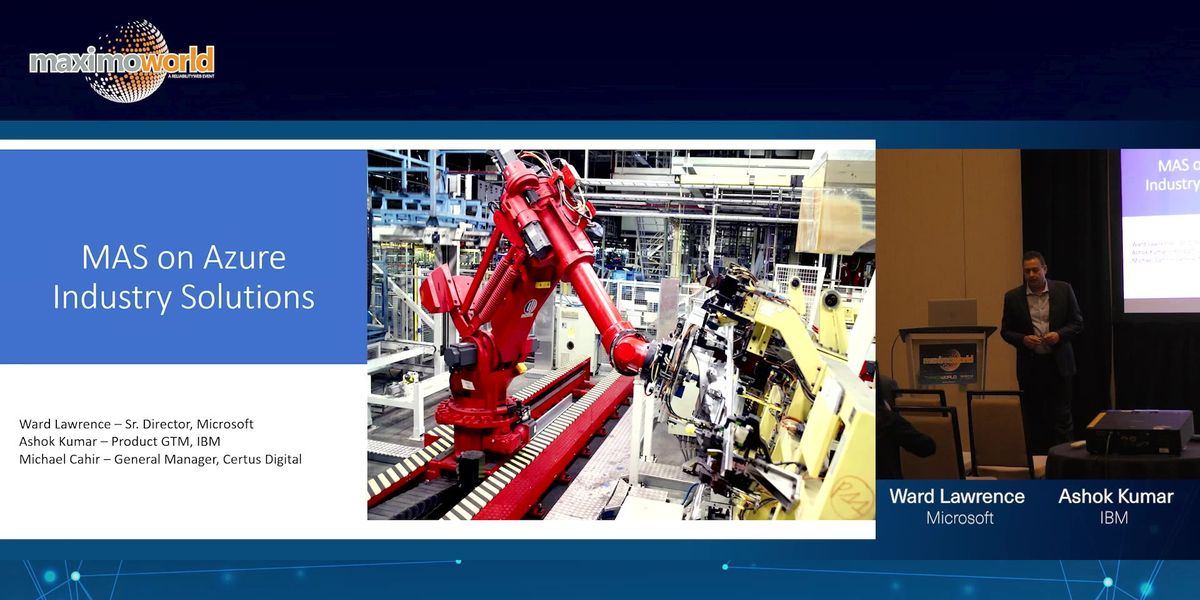 Reliabilityweb Microsoft Azure is a platform for IBM MAS to cloud.