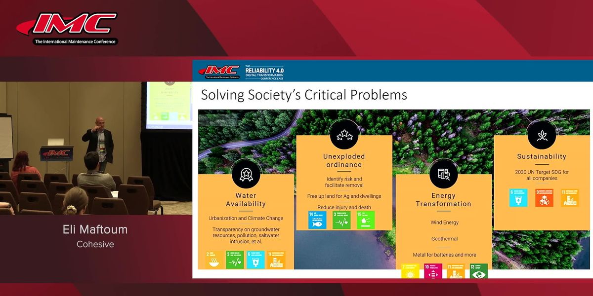 Reliabilityweb Attendees learn about achieving ESG sustainability goals.