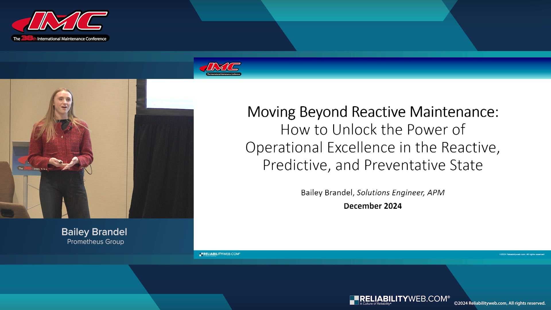 Reliabilityweb From reactive to predictive: Maintenance transformation.