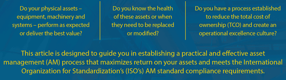 Reliabilityweb Implementing an Effective Asset Management Process to ...