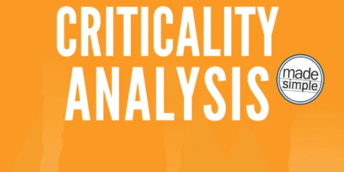 Reliabilityweb Understanding Criticality: Myths and Pitfalls to Avoid