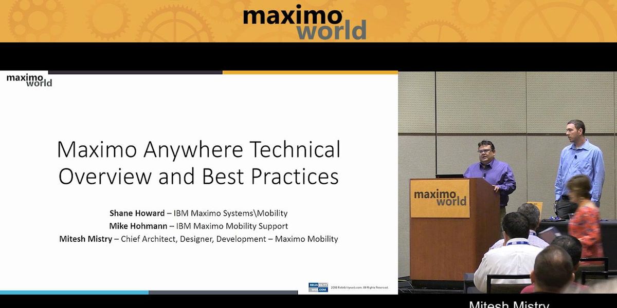 Reliabilityweb Maximo Anywhere: Technical Overview and Best Practices