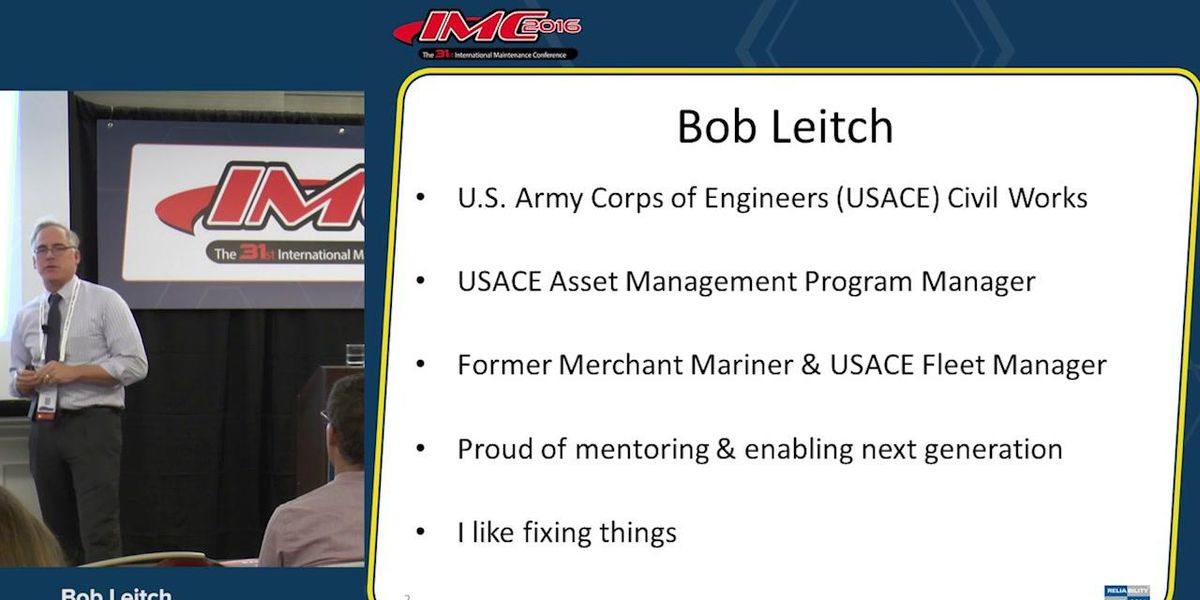 Reliabilityweb Improving Maintenance Management for the U.S. Army Corps ...