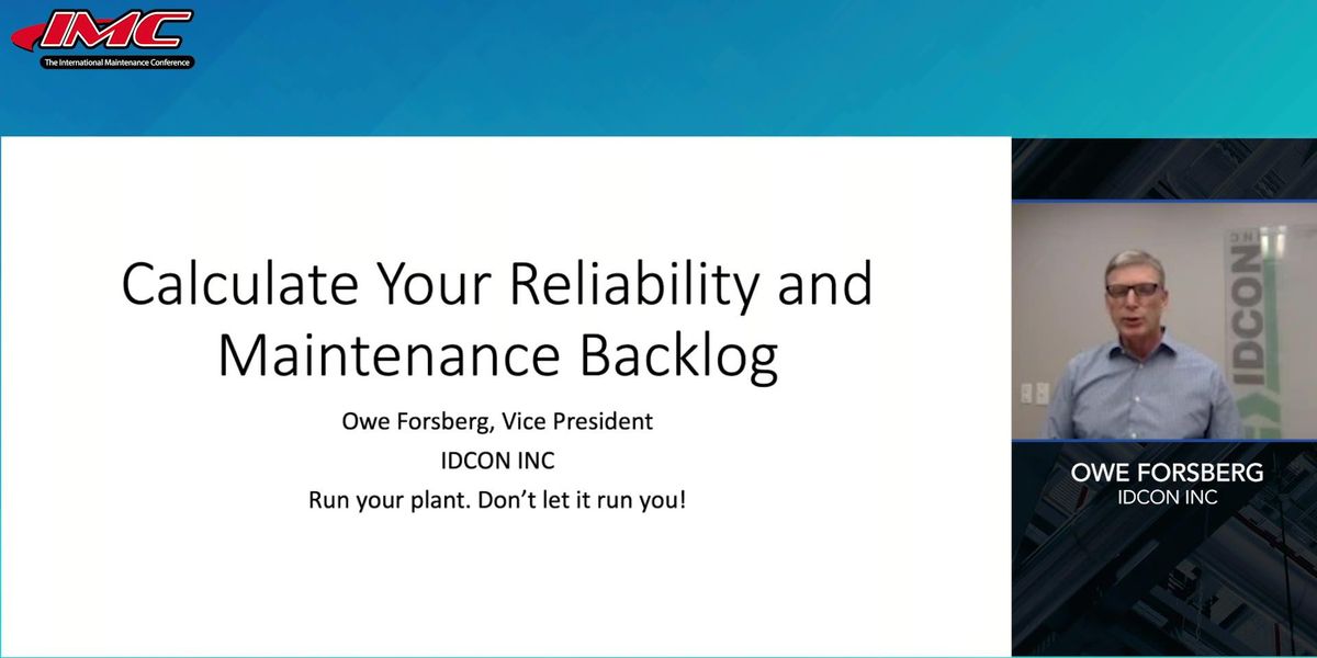 Reliabilityweb Calculate Your Reliability and Maintenance Backlog