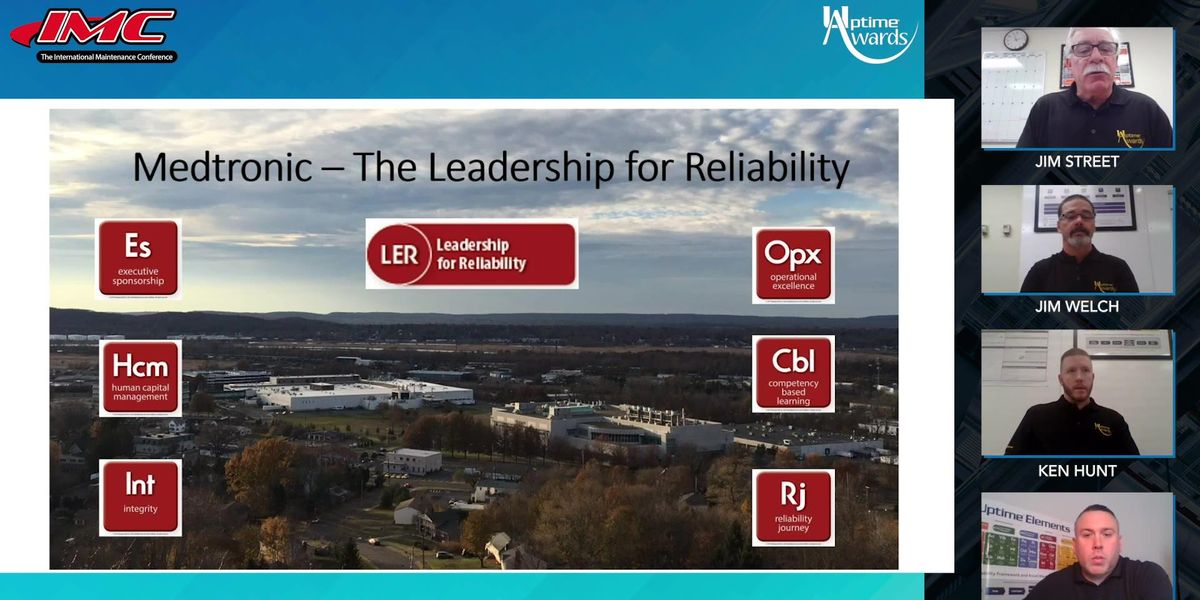 Reliabilityweb Uptime Award Winner - Best Leadership for Reliability: Medtronic