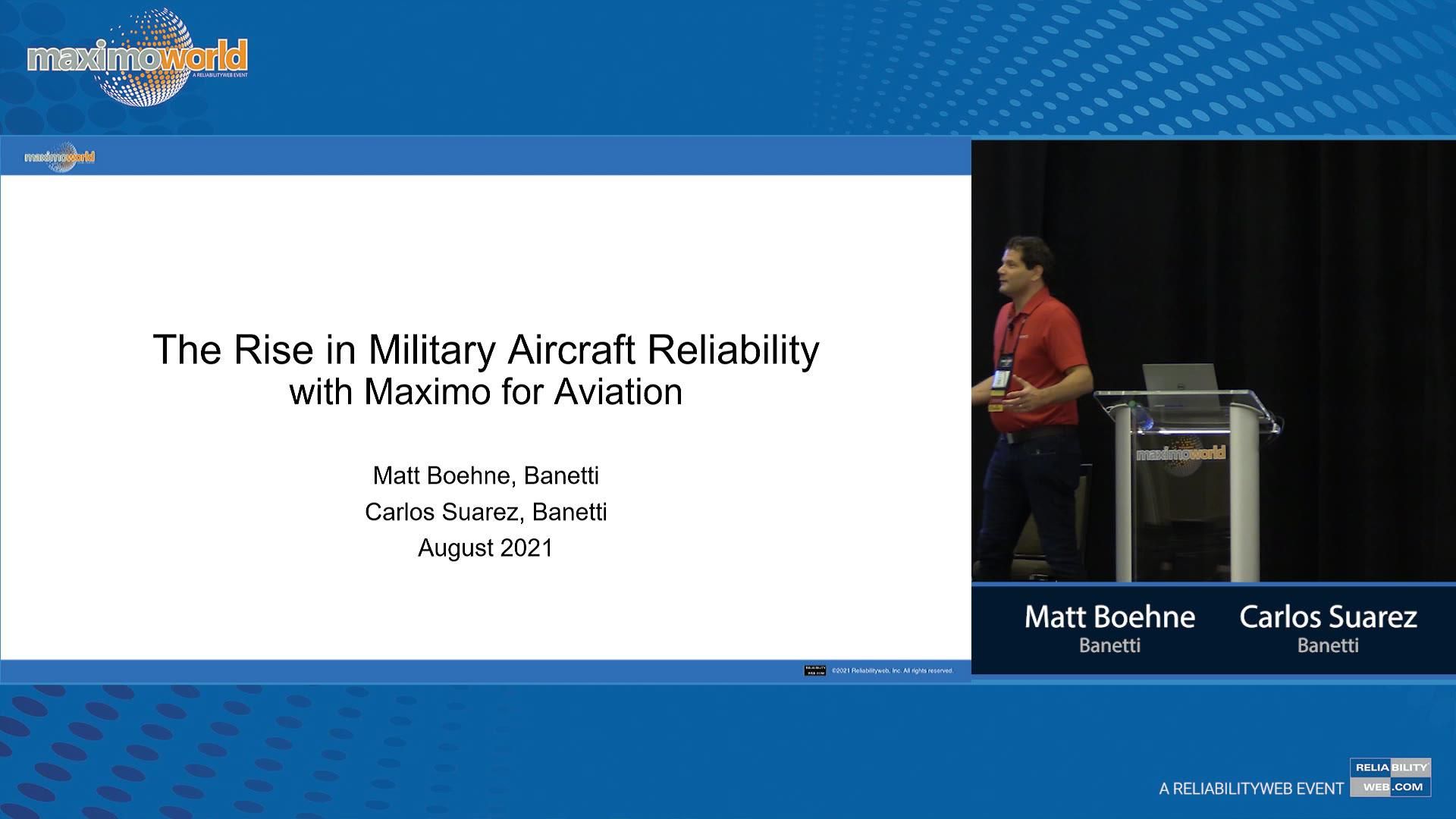 Reliabilityweb The Rise in Military Aircraft Reliability with Maximo ...