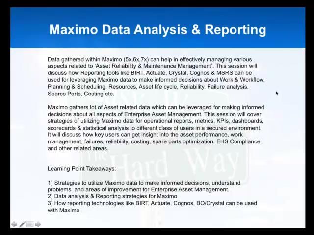 Reliabilityweb Maximo Data Analysis & Reporting