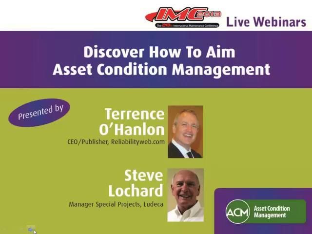 Reliabilityweb Discover How To Aim Asset Condition Management
