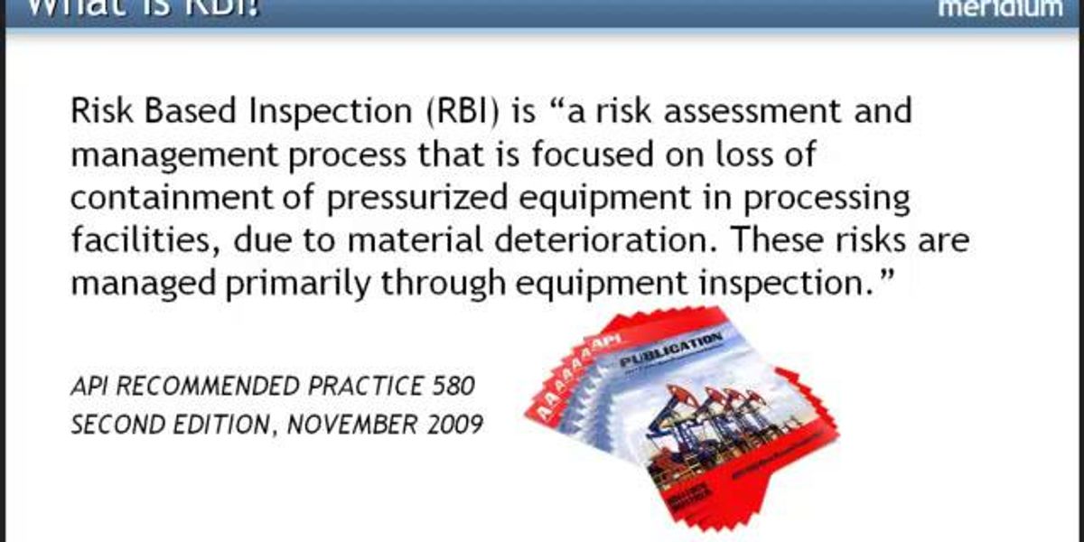 Reliabilityweb Sustaining a Risk Based Inspection Program
