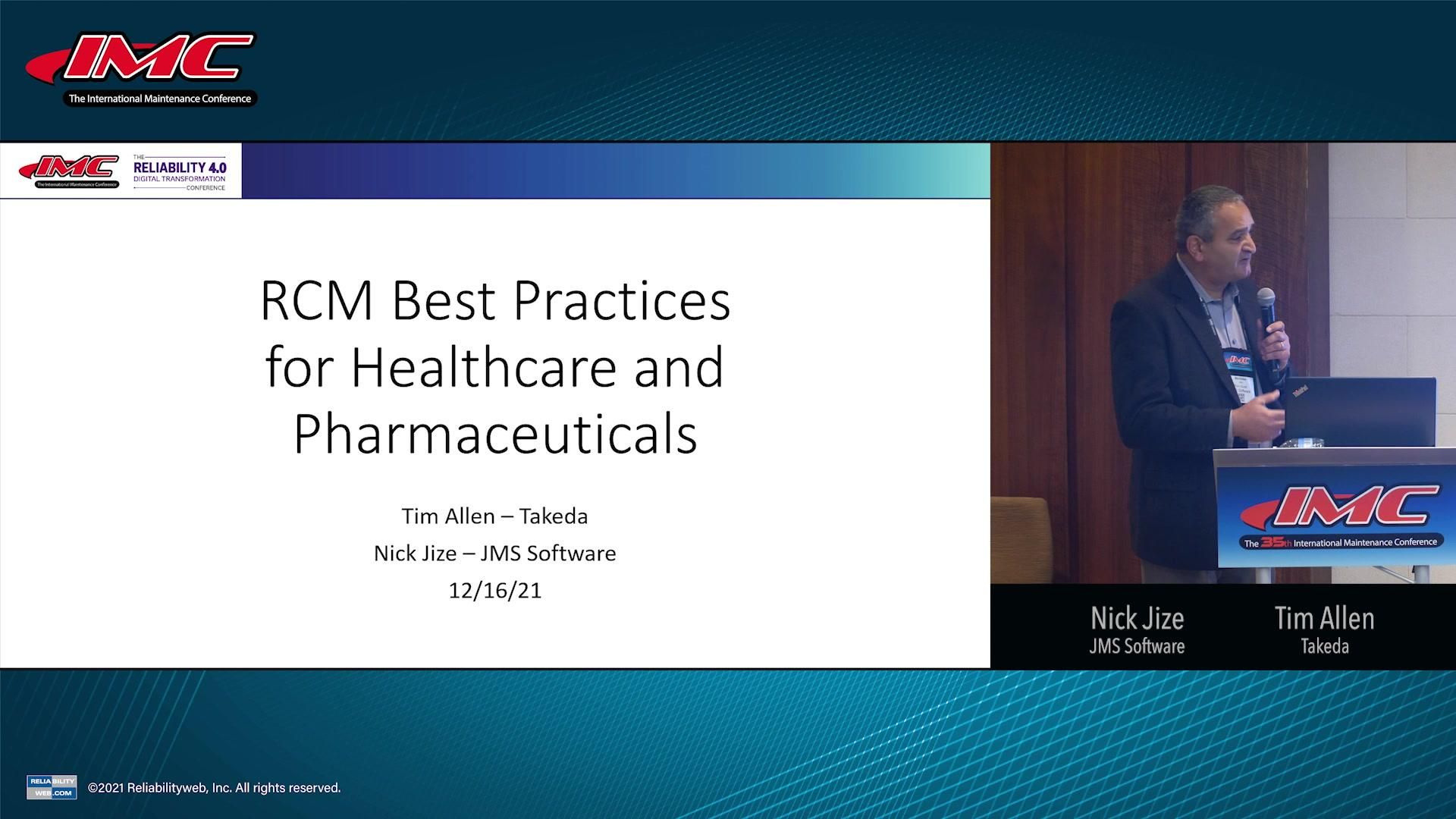 Reliabilityweb RCM Best Practices for Healthcare and Pharmaceuticals