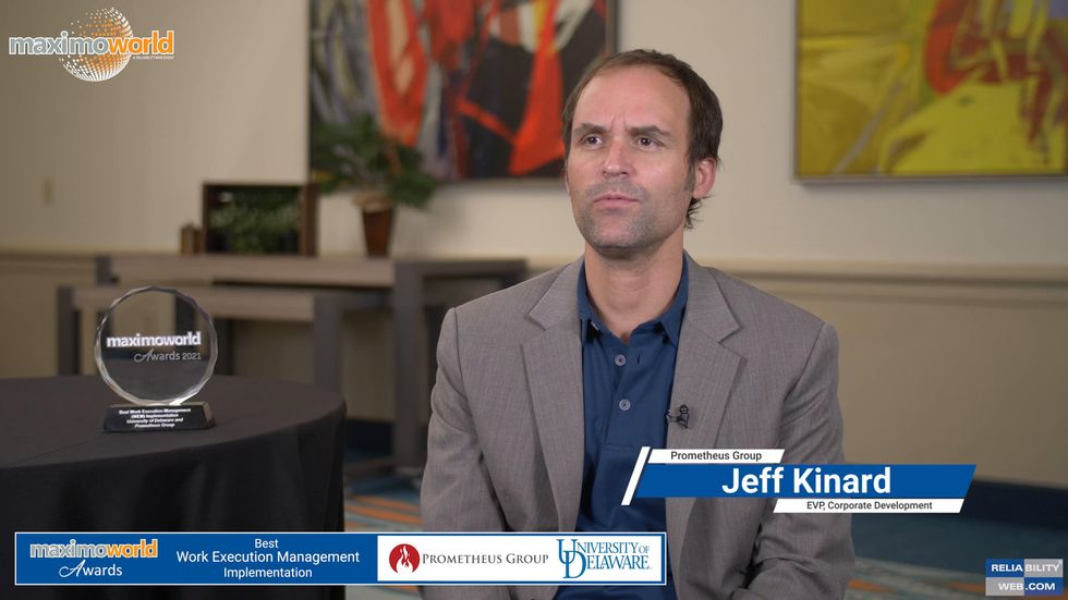 Reliabilityweb Prometheus Group Maximoworld Award