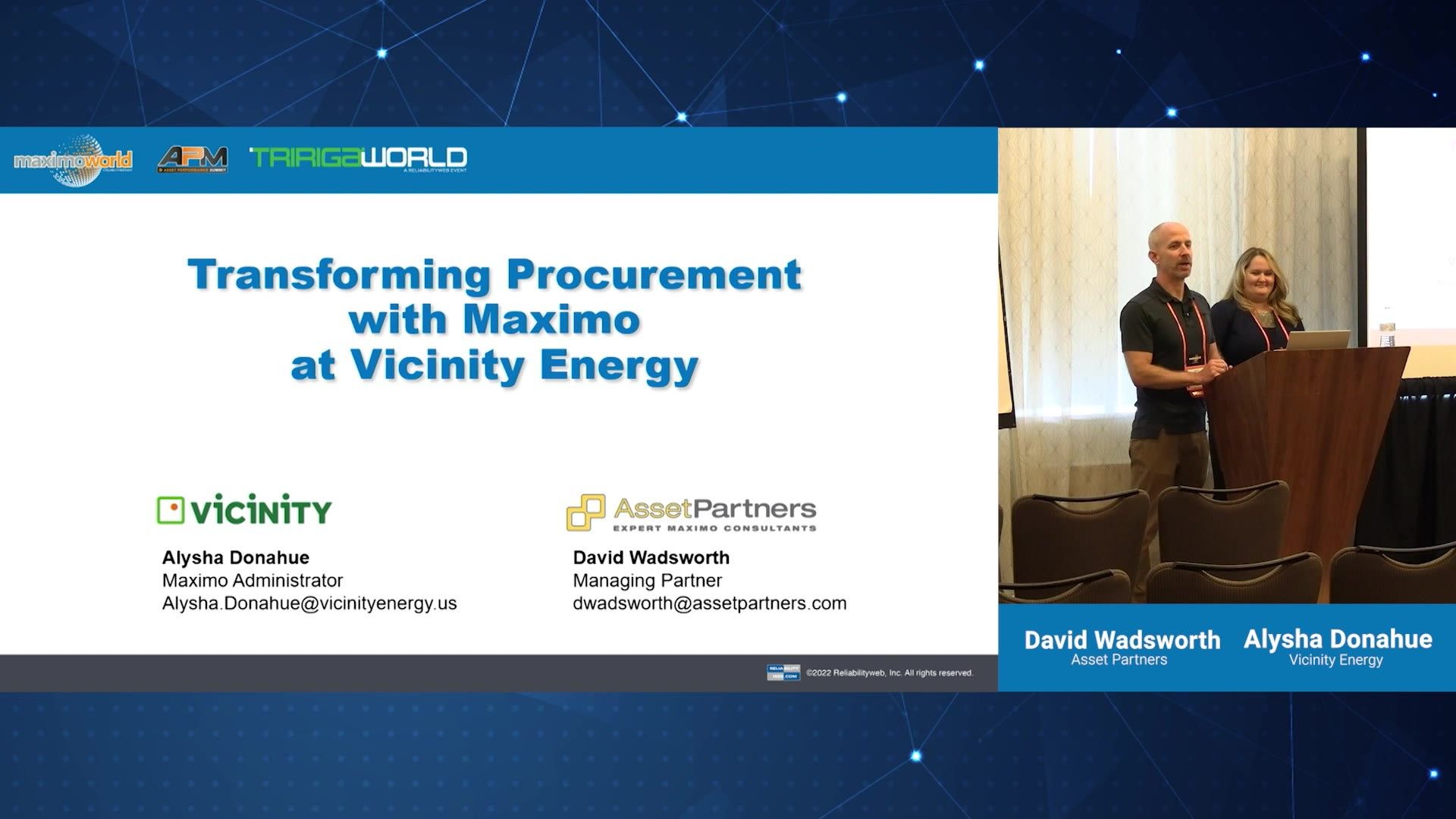 Reliabilityweb Transforming Procurement with Maximo at Vicinity Energy